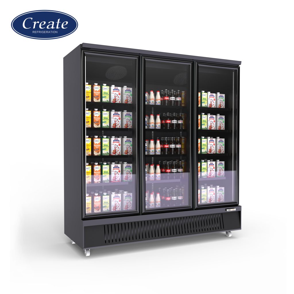 Commercial Multiple Upright Glass Door Supermarket Freezer/Refrigerate ...